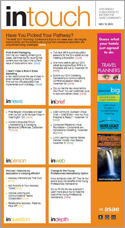 InTouch and Greater Washington E-Newsletters - IPA